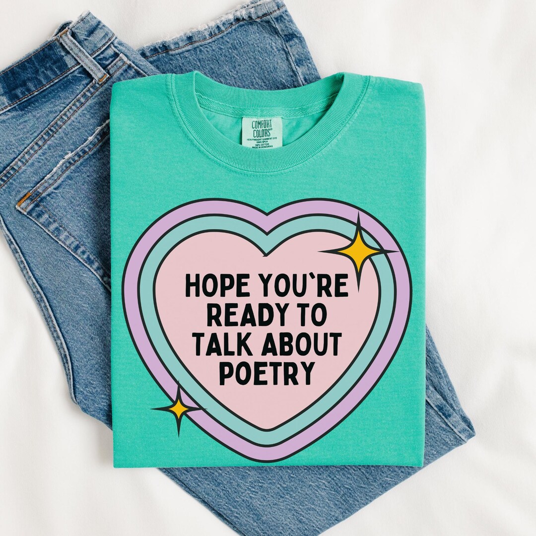 Poetry Professor Tee Shirt for Literature Major or Friend Who Loves ...