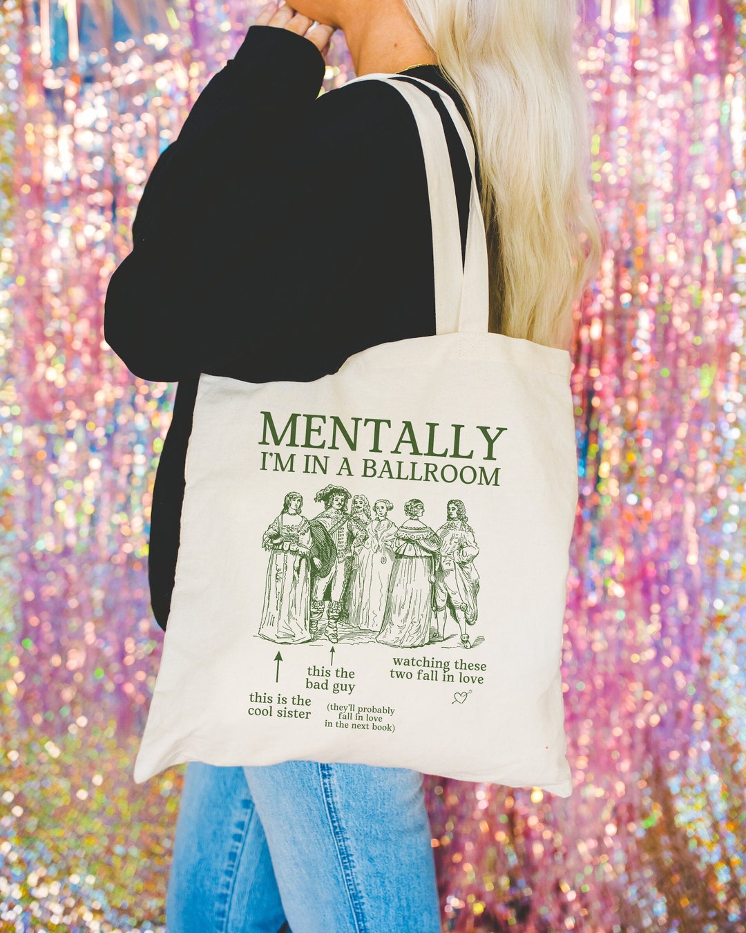 Funny Romance Reader Tote Bag for Book Lover Who Loves Historical ...