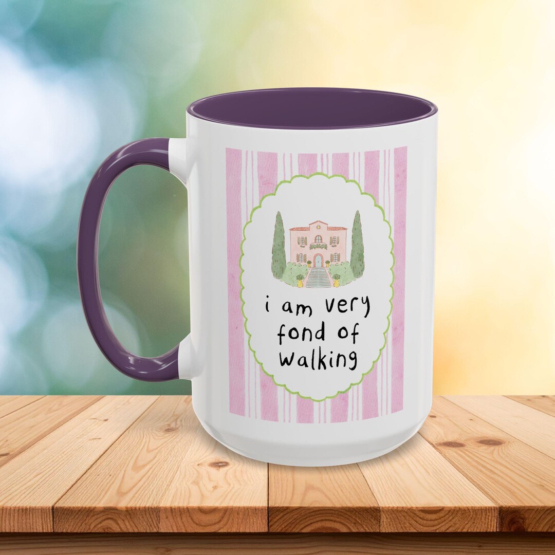 Preppy Jane Austen Coffee Mug for Classic Literature Bookworm or ...