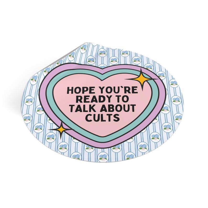 Cult History Floral Sticker for Historian Who Loves Spooky History ...