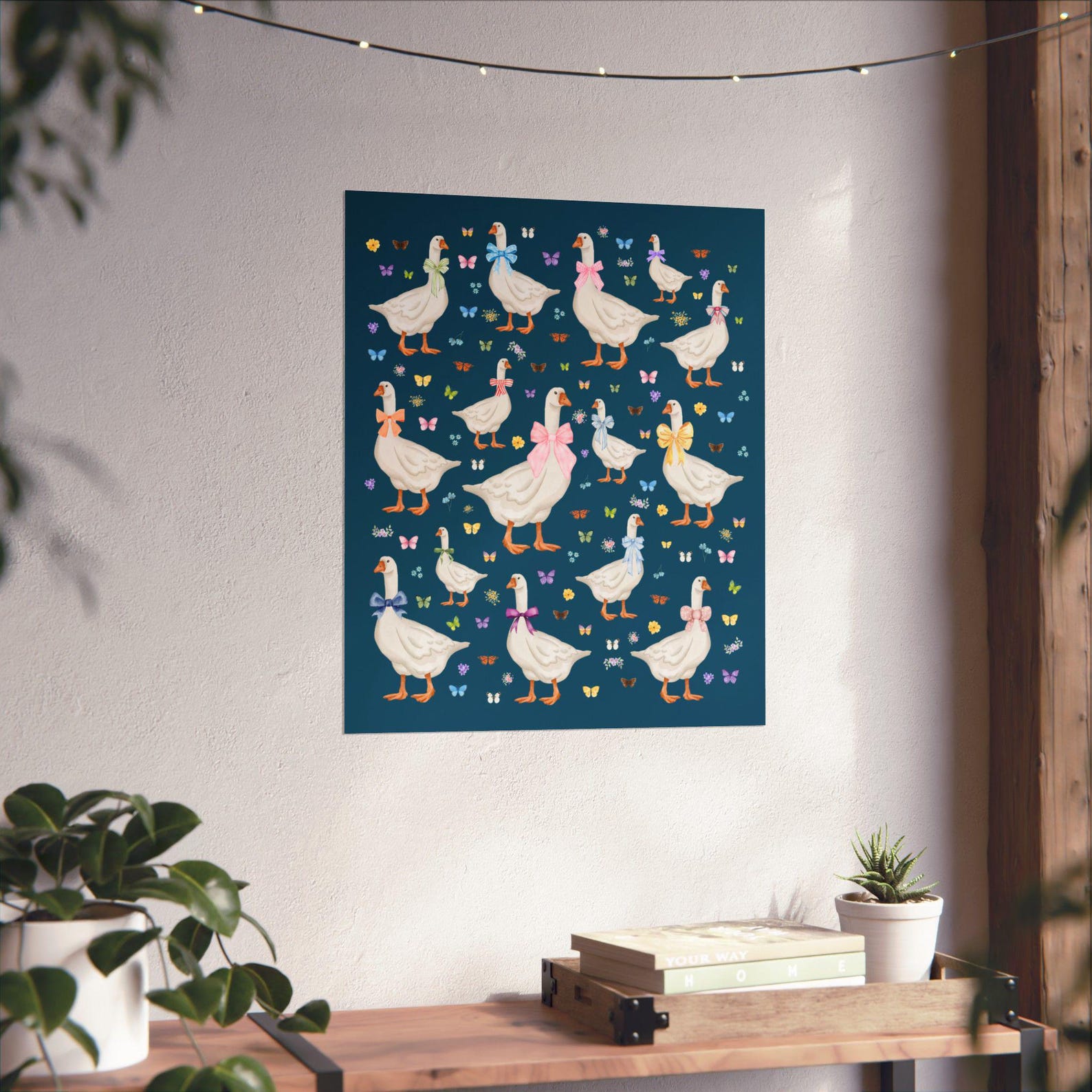 Cottagecore Goose Poster Print for Kitchen, Silly Nineties Throwback ...