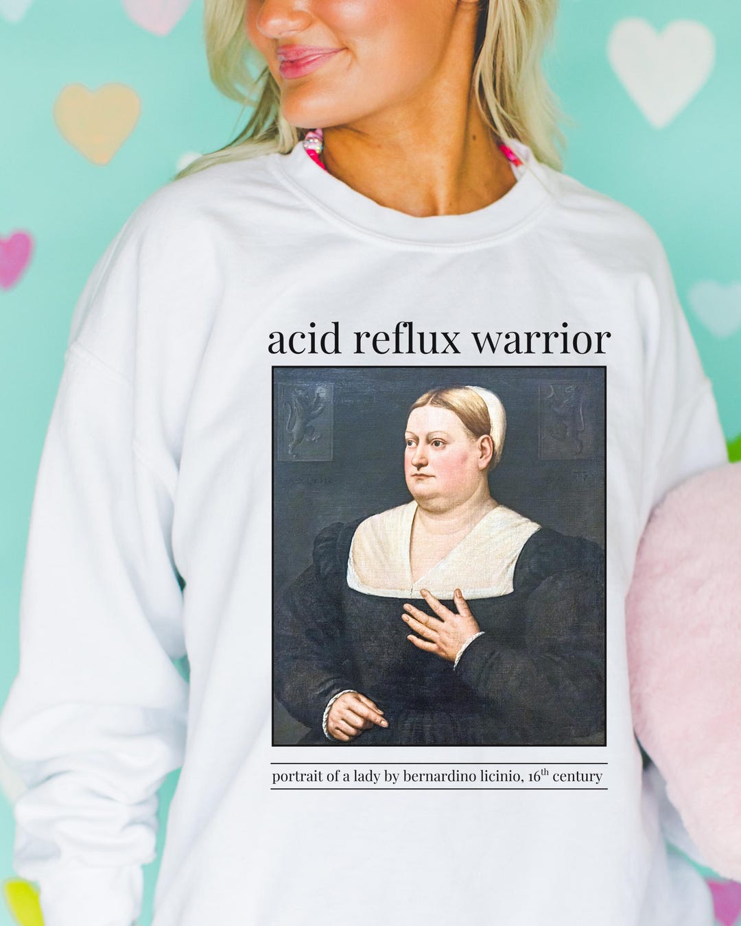 Acid Reflux Warrior Art History Sweatshirt for Friend or Sister With ...