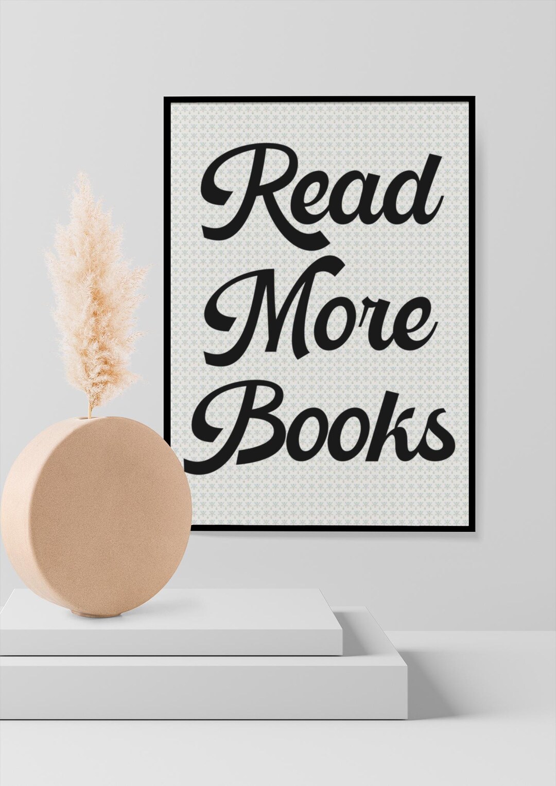 Cute Bookish Poster Print for Library: Read More Books, Book Lover Gift ...