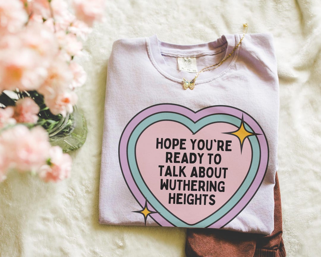 Wuthering Heights by Emily Bronte T-shirt: Classic Literature Bookworm ...