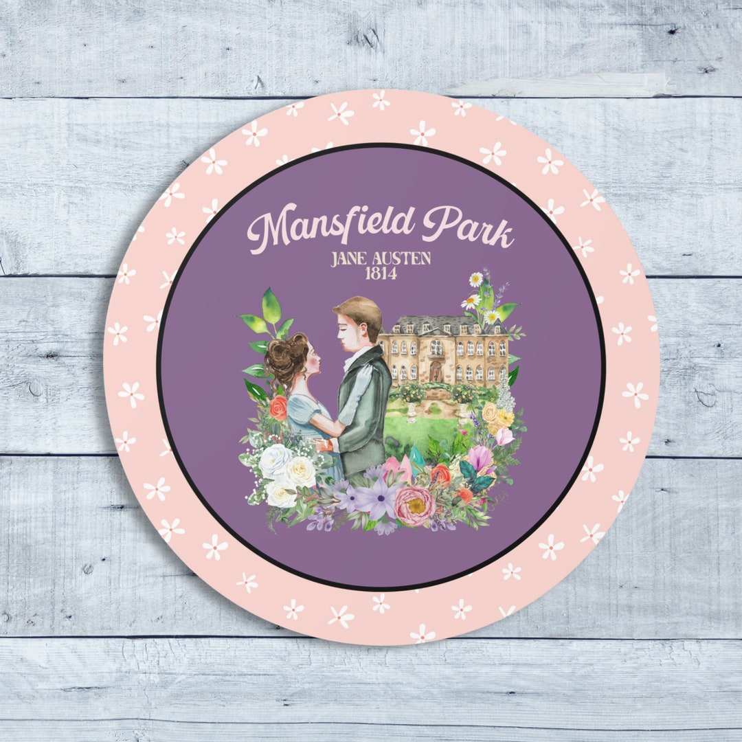 Bookish Jane Austen Sticker for Romance Reader: Mansfield Park by Jane ...