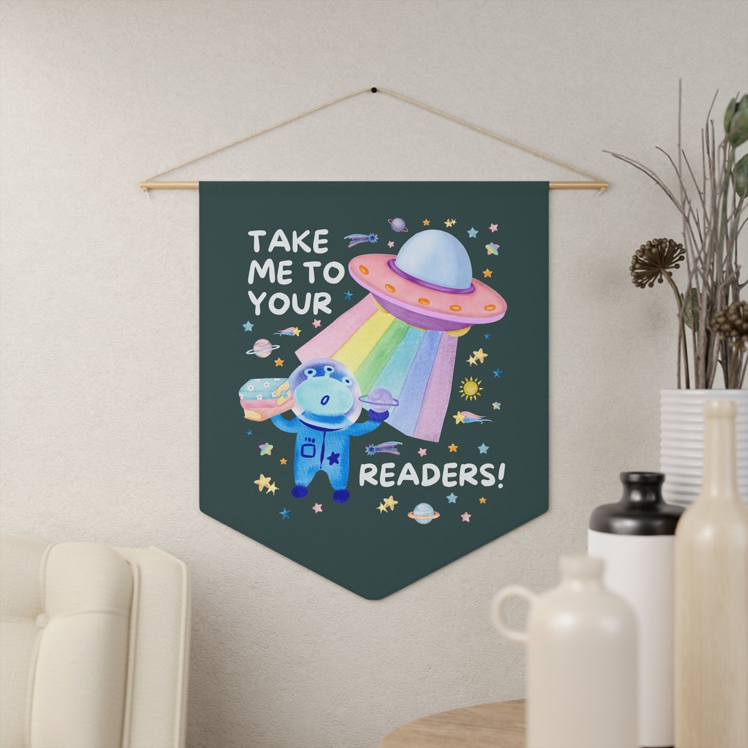 Adorable Book Lover Wall Pennant, Teacher Who Loves Color and Awesome ...