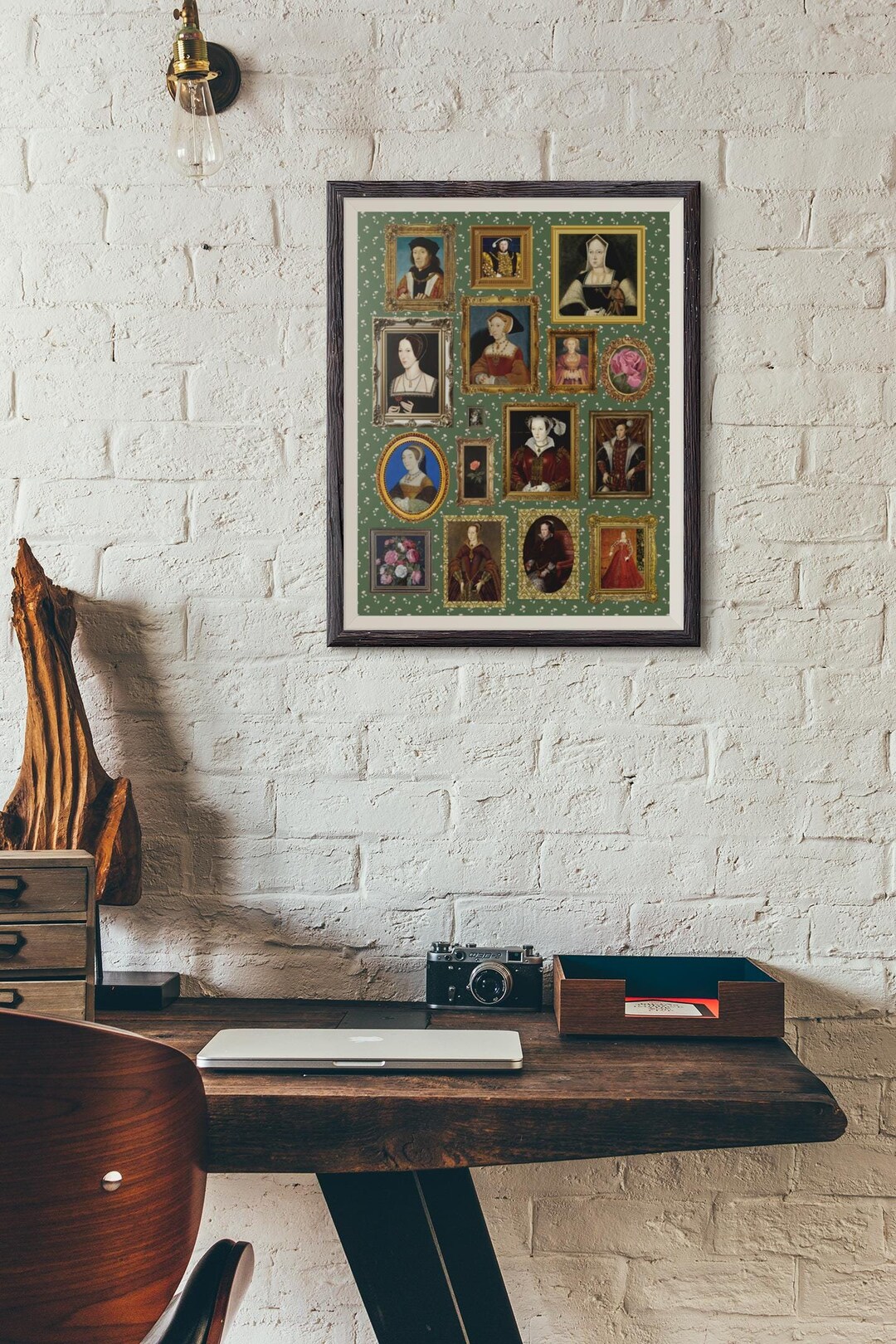 Tudor History Gift: Cute European History Poster With Portraits of ...