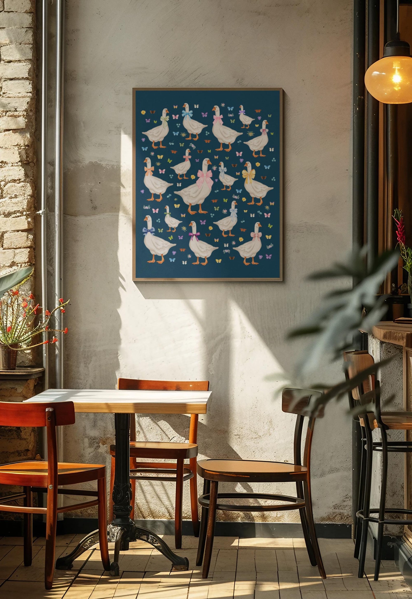 Cottagecore Goose Poster Print for Kitchen, Silly Nineties Throwback ...
