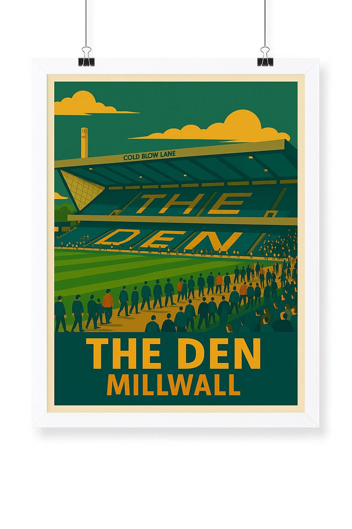 The Den - Millwall Football Stadium Art Print - Etsy UK