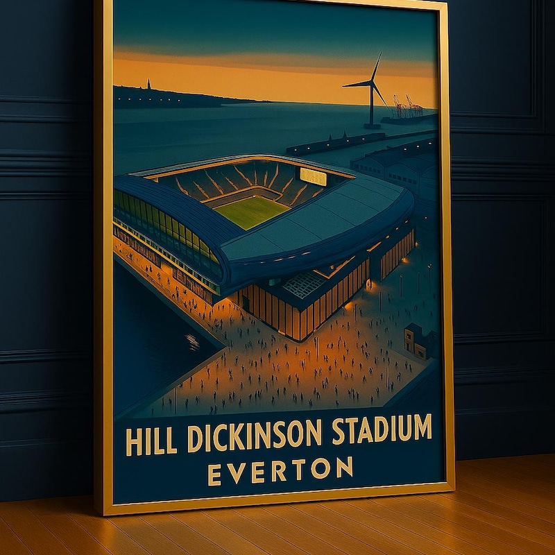 Everton Team Print - Etsy UK