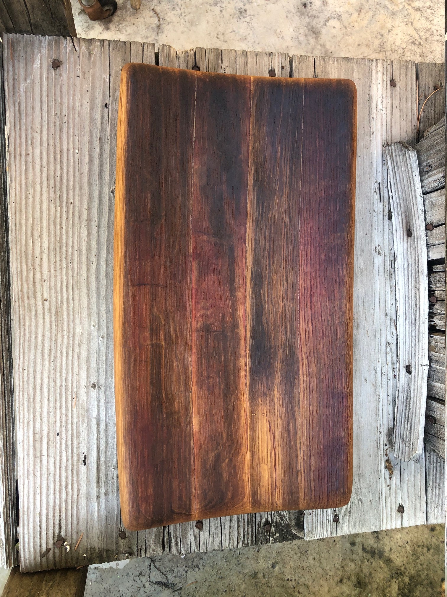 Barrel Stave Large Tray Platter From Reclaimed Wine Barrel - Etsy