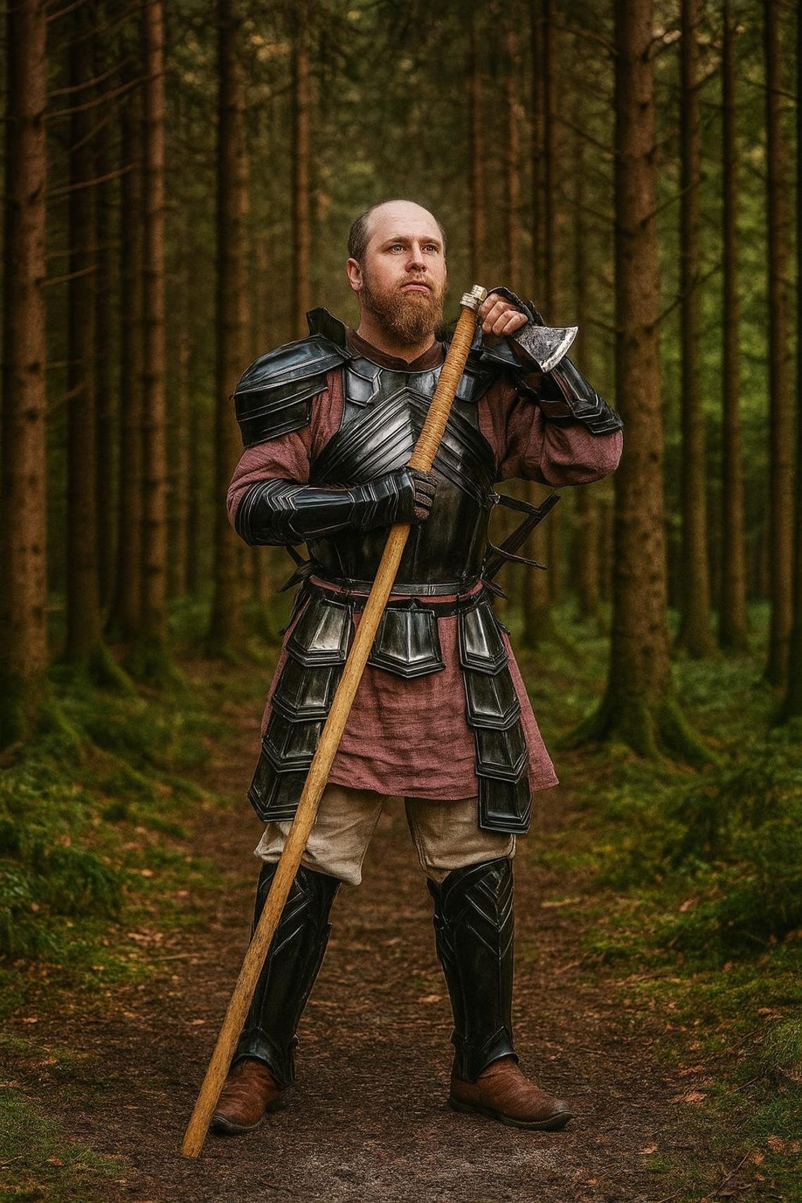 Dwarven Full Armor Suit - Battle Warrior Armor - Blackened Armor Suit ...