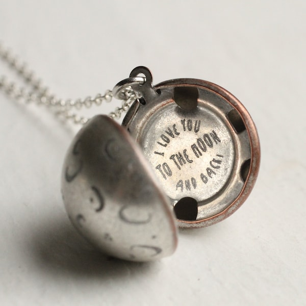 Moon Locket - Etsy