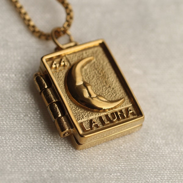 Moon Locket - Etsy