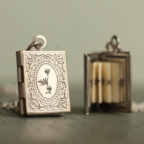 Book Locket - Etsy