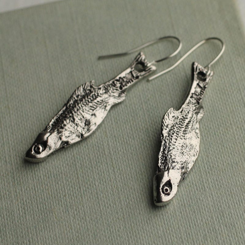 Sardine Earrings Women - Etsy UK