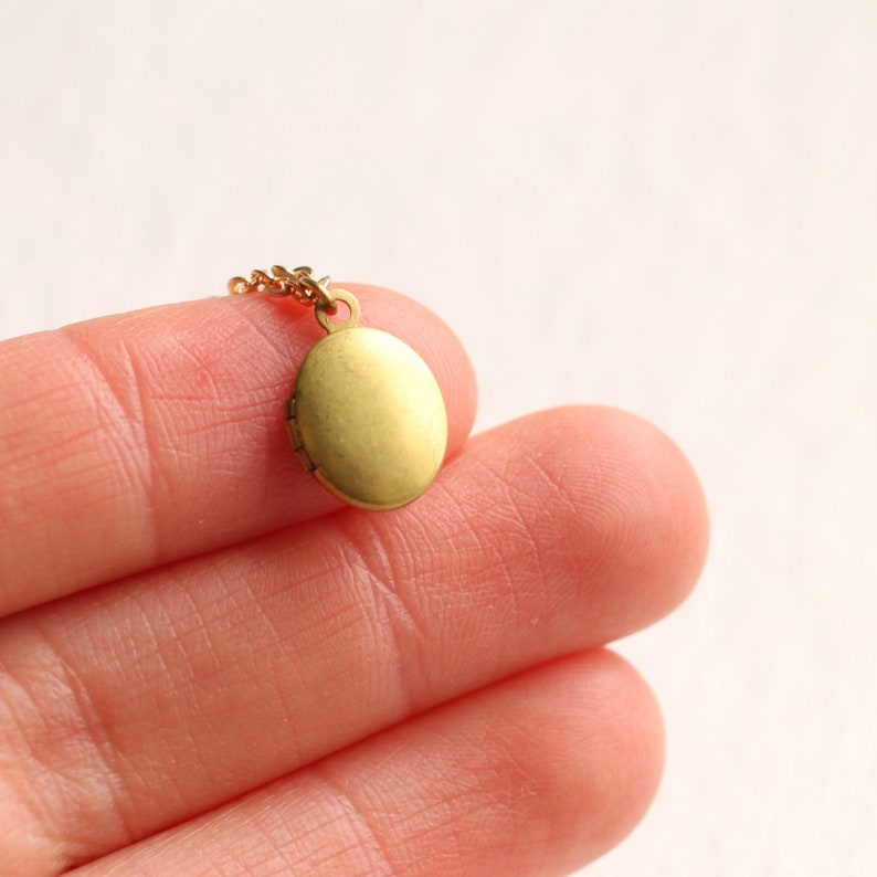 Tiny Small Locket Gold Locket with Photos Customised Photo | Etsy