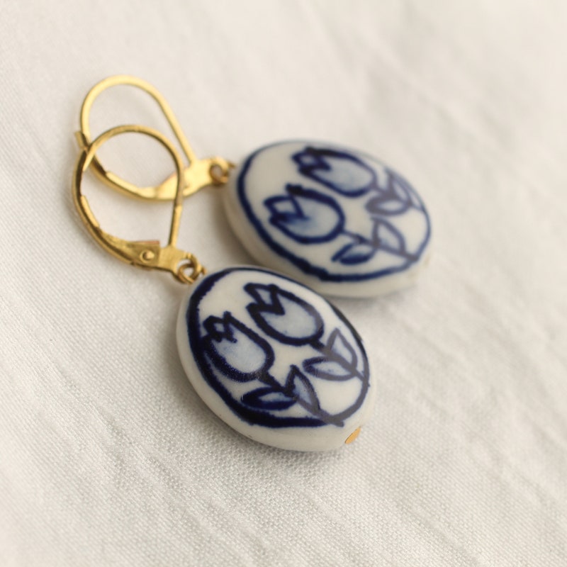 Delft Earrings - Etsy