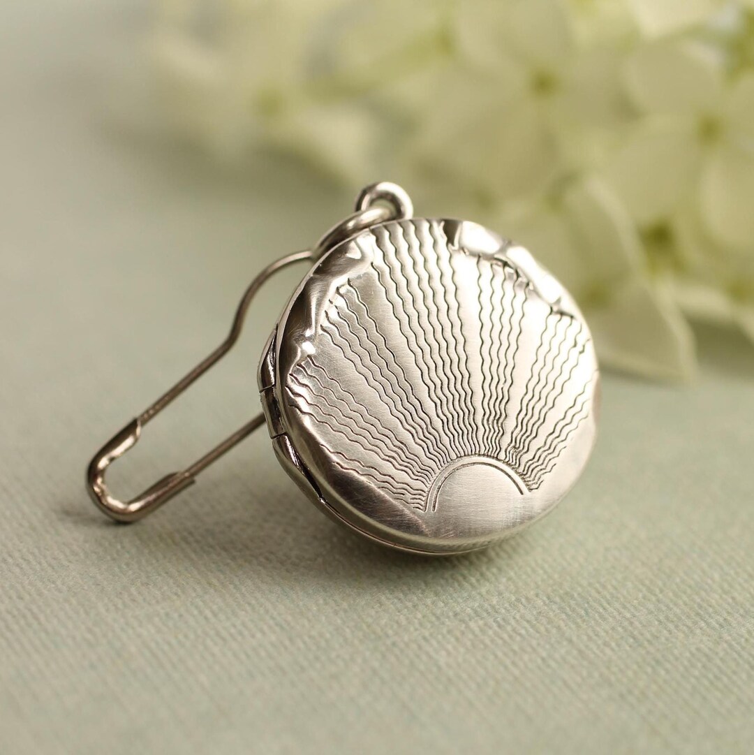 Art Deco Bouquet Charm Locket Pin, Bridal Wedding Brooch, Groom Lapel ...