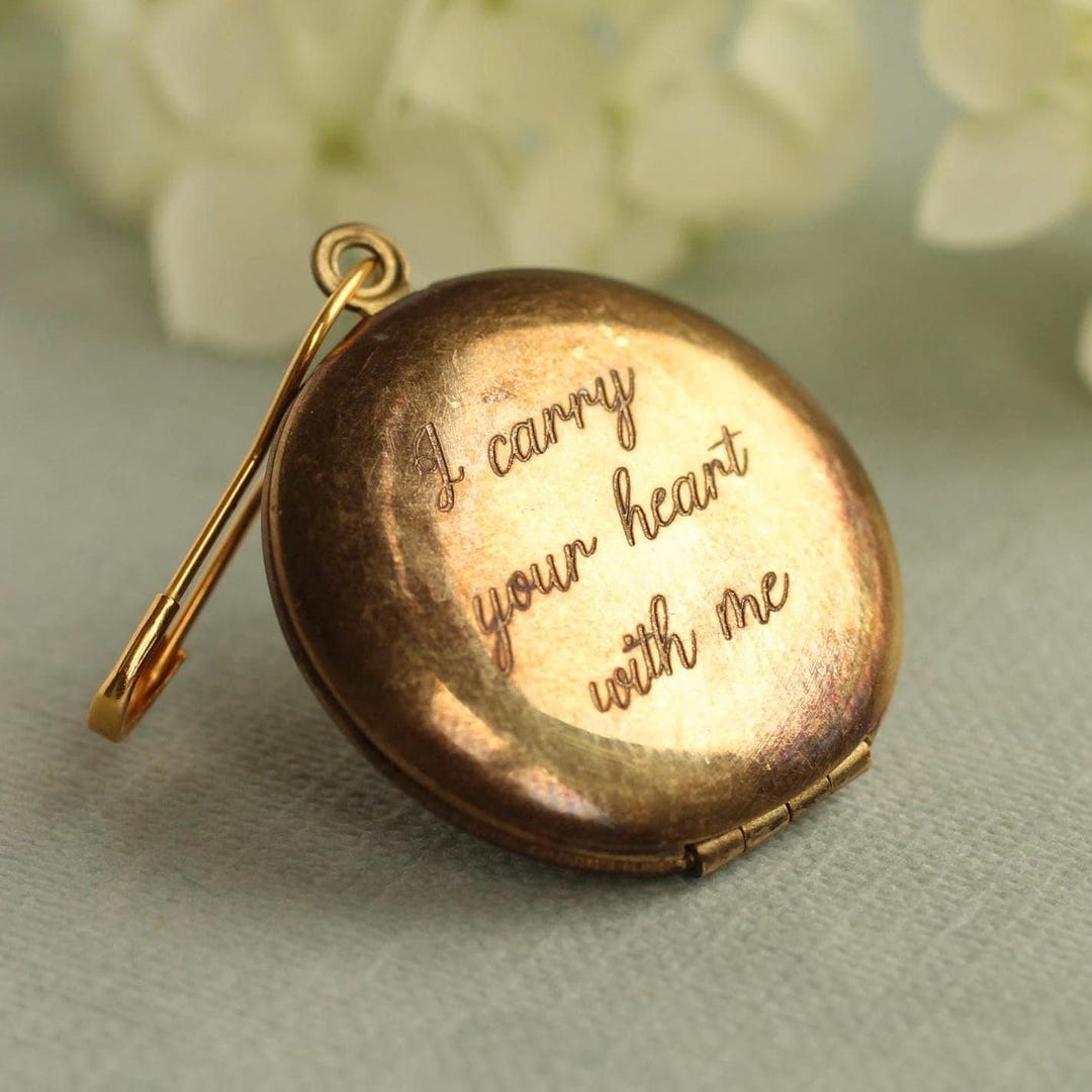 Bridal Locket, Brooch Bouquet Pin, Personalized Custom Photo Locket ...