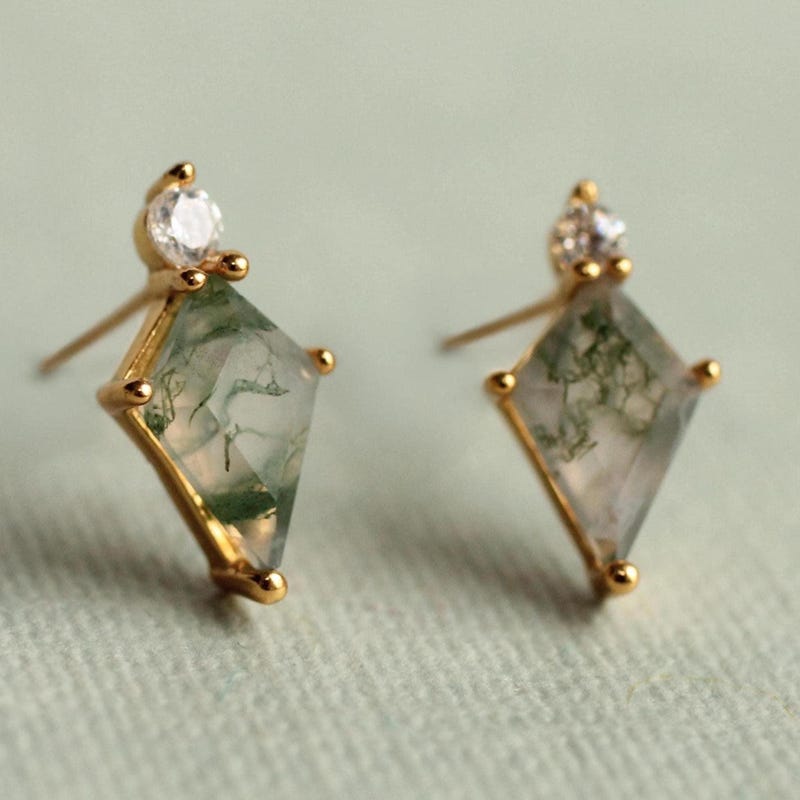 Agate Polymer Earrings - Etsy