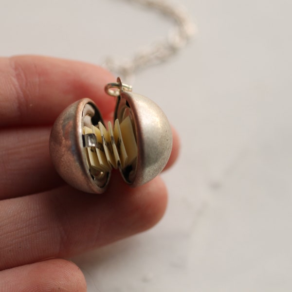 Ball Locket Necklace - Etsy