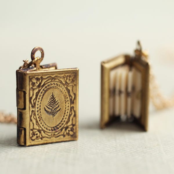 Book Locket - Etsy