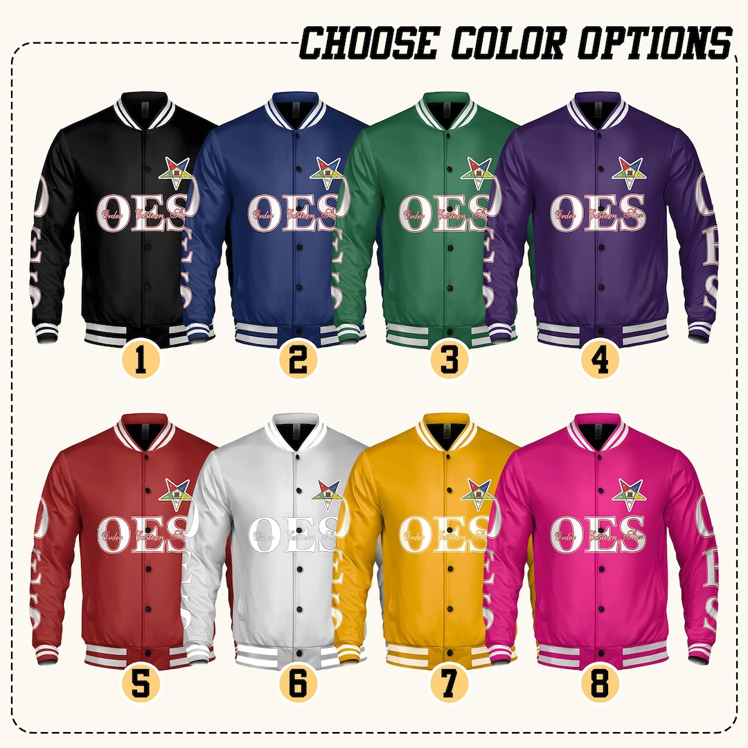 OES Baseball Jacket | Custom Past Master AF&AM Varsity Jacket ...
