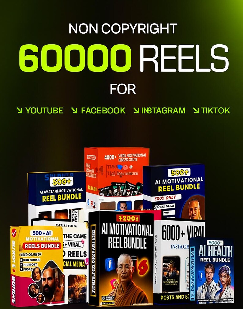 60K+ Viral Reels Bundle | Instagram Reels Content Pack | Short Video ...