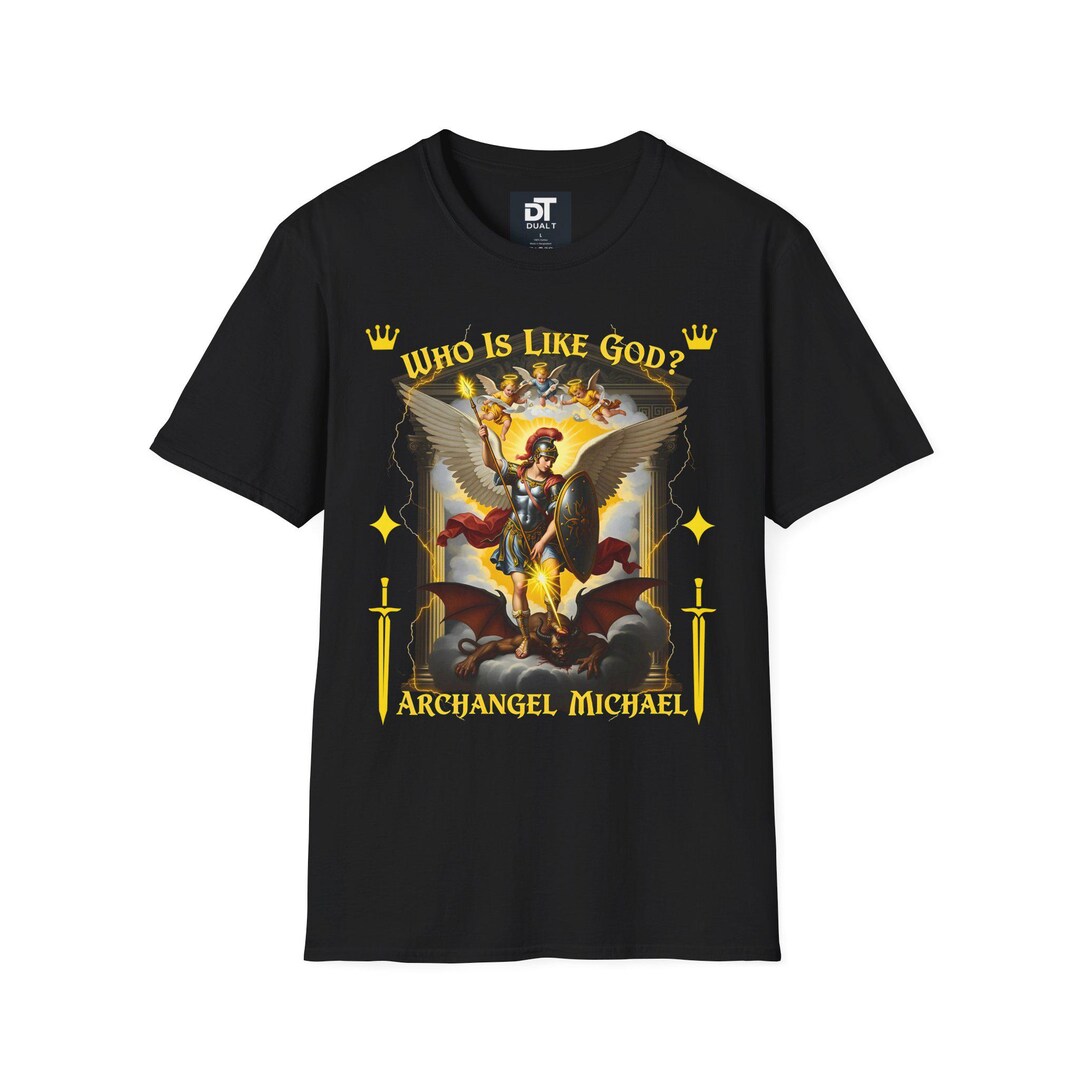 Archangel Michael Graphic Tee: Divine Protection, Spiritual T-shirt - Etsy
