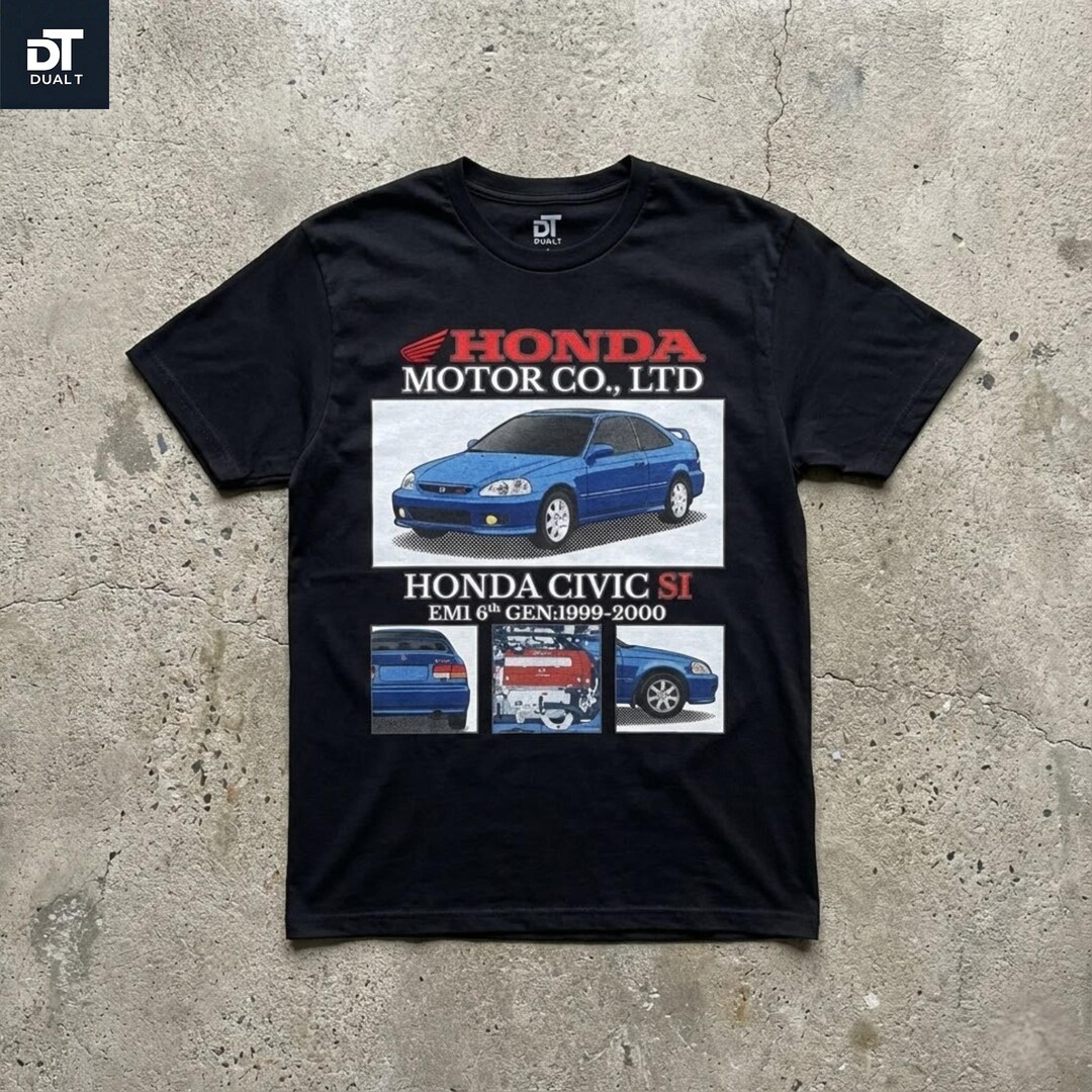 Honda Civic Si EM1 6th Gen: 1999-2000 JDM Vintage Style Unisex ...