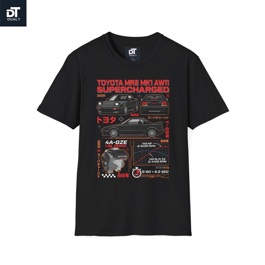Toyota MR2 MK1 Supercharged AW11 JDM Streetwear Unisex Softstyle ...