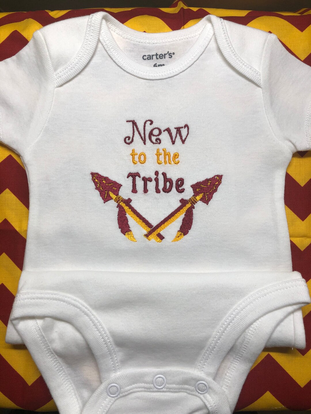 Embroidered FSU Bodysuit. Seminole Baby. New to the Tribe. Nole Rookie ...