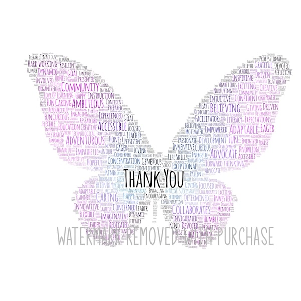Butterfly Word Art - Etsy