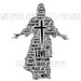 INSTANT Digital Download - JESUS Word Cloud Wordle Svg Pdf Png Jpg ...