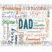 INSTANT Digital Download - DAD - Father's Day - Word Cloud Wordle Svg ...