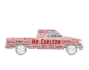 Truck Word Cloud - Etsy