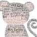 Digital TEACHER Inspired Word Cloud Art MONKEY Makes Great Gift - Add ...