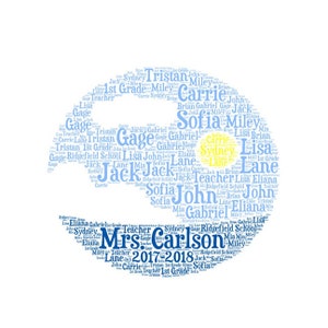 Digital Ocean Clouds Sun Word Cloud Art Wordle Makes a Great Teacher ...