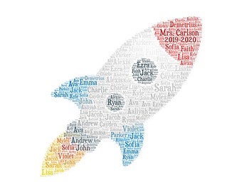 Digital DUCK Word Cloud Art Wordle Makes Great Teacher | Etsy