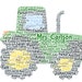 Digital Word Cloud Art TRACTOR Farm Makes Great Gift Add Names of Kids ...