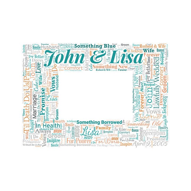 Digital WEDDING Gift Frame Outline Place a Photo Over the - Etsy