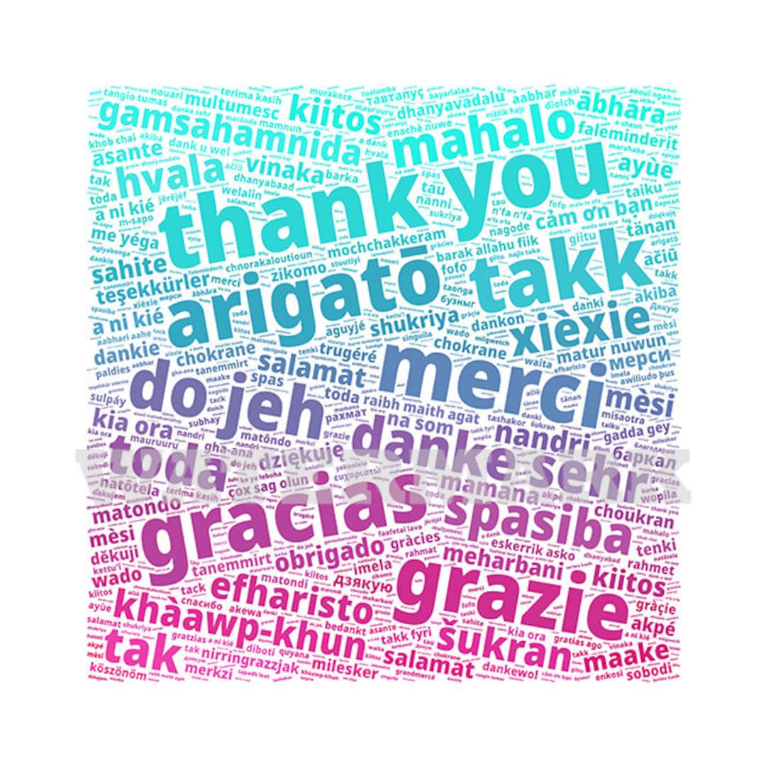 INSTANT Digital Download - INTERNATIONAL Global Ways to Say Thank You ...