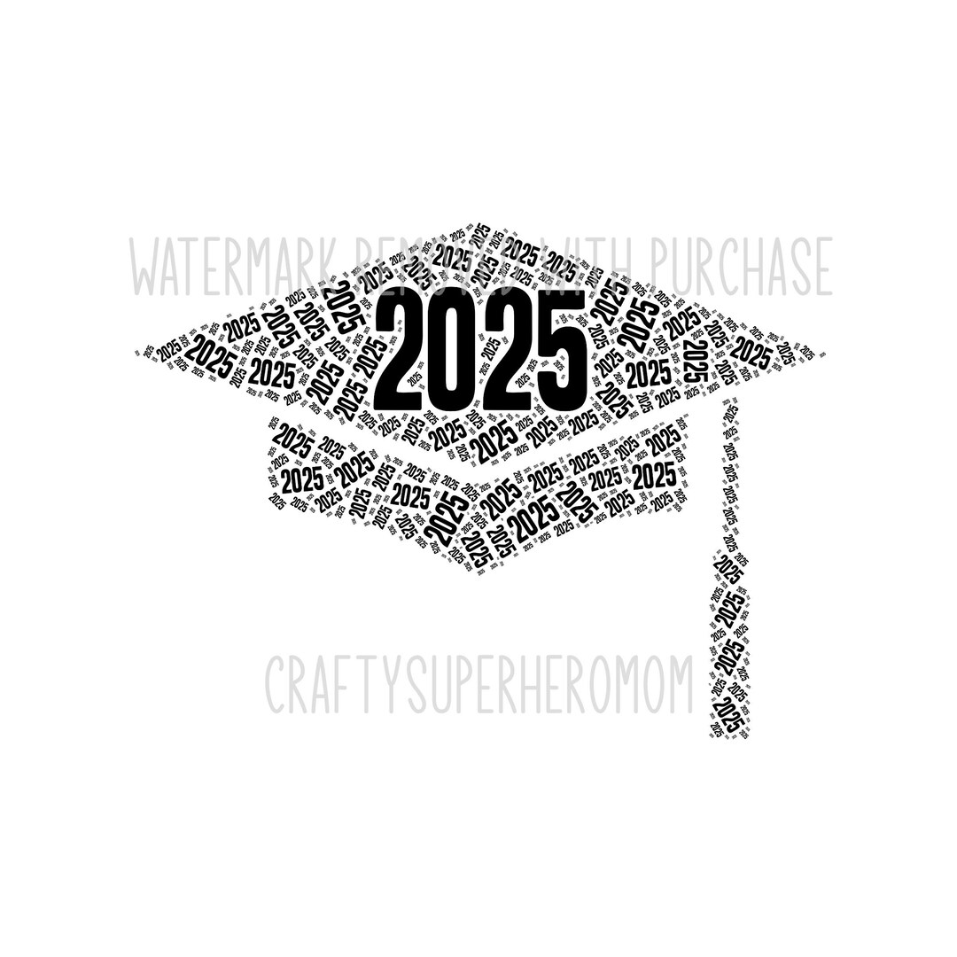 GRADUATION CAP - INSTANT Digital Download - Black - Png Pdf Jpg Svg ...