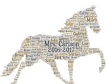 Horse word art | Etsy