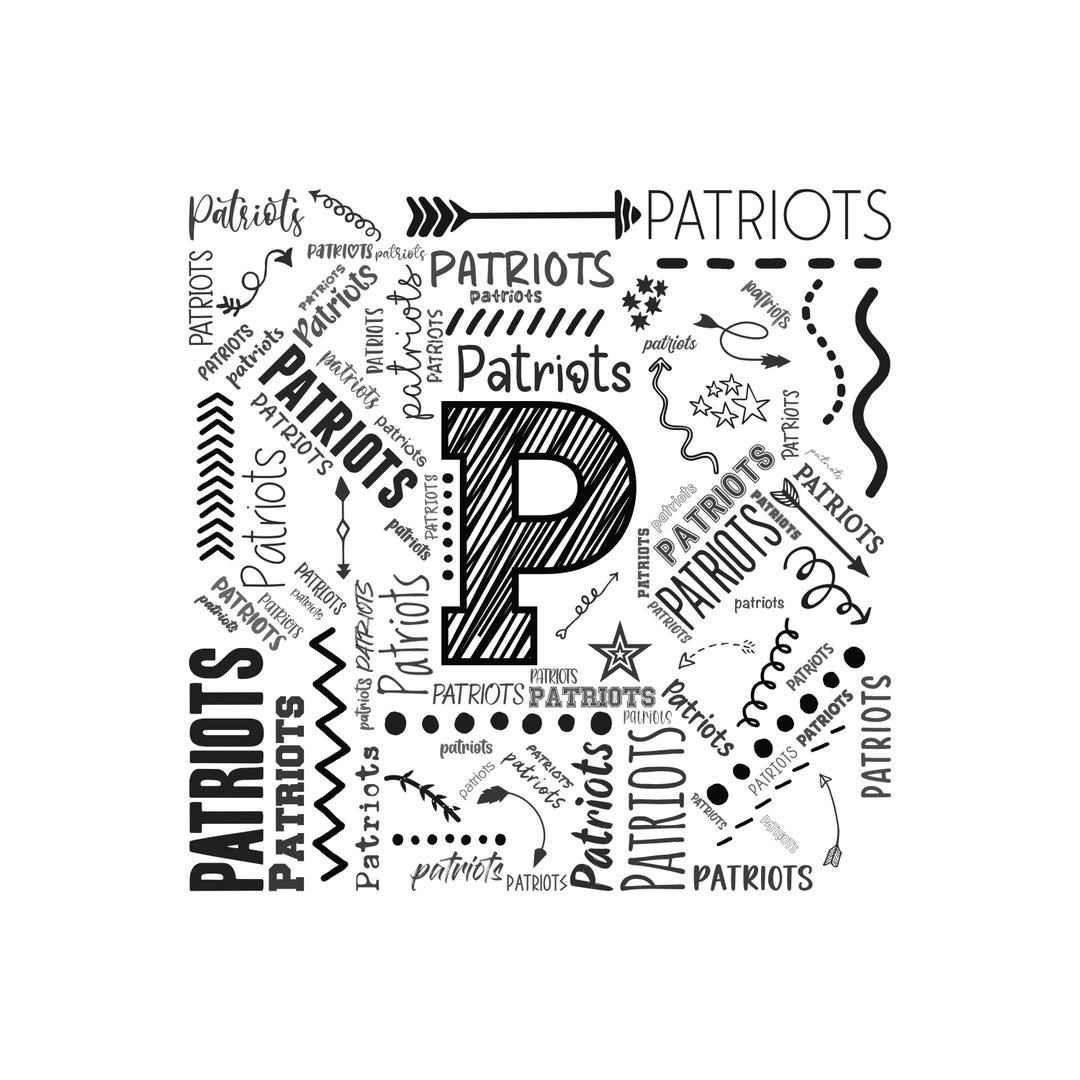 INSTANT Digital Download - PATRIOTS - Svg Pdf Png Jpg - Includes 12"x12 ...
