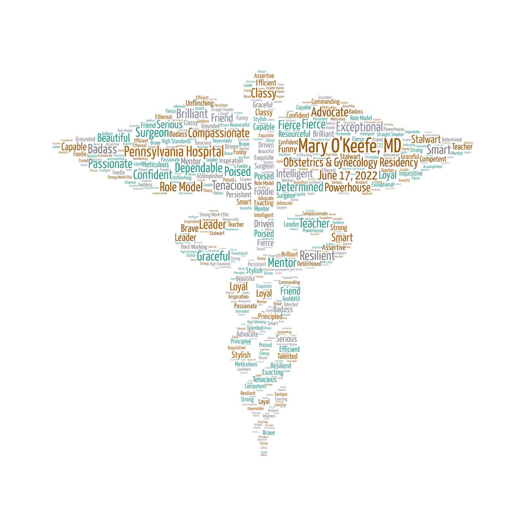 Digital Word Cloud MD Caduceus - Medical Professional Doctor Surgeon ...
