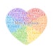 Digital Heart Rainbow Word Cloud Art Script - Makes a Great Teacher ...