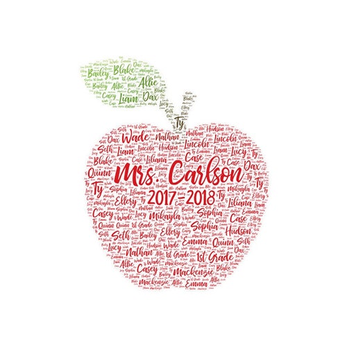 Digital DUCK Word Cloud Art Wordle Makes Great Teacher - Etsy