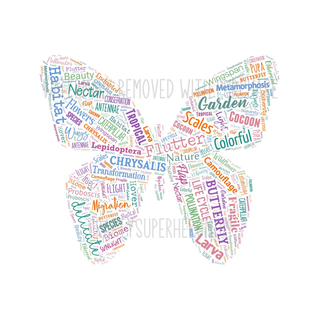 INSTANT Digital Download - BUTTERFLY - Svg Pdf Png Jpg - Makes Great ...